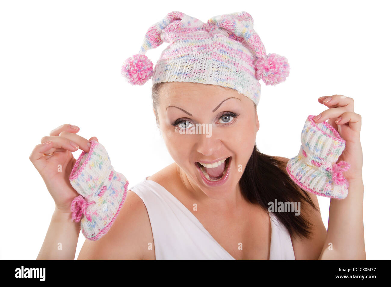 Pregnancy of the woman. Expectation of the baby Stock Photo - Alamy