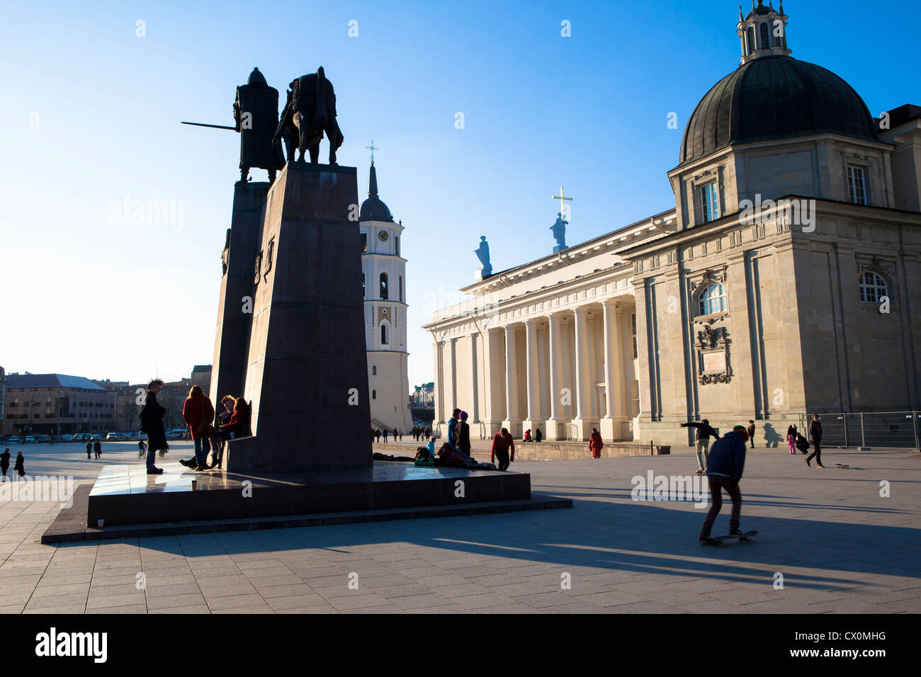 Cathedral square Vilnius Lithuania Stock Photo - Alamy