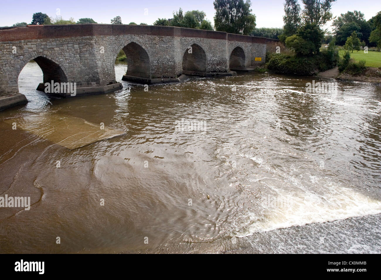 Bridge on the river at Yalding, Kent, England, UK Stock Photo - Alamy