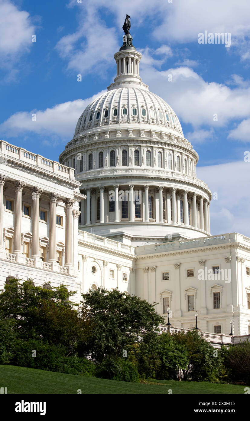 A view of the western side of the U.S. Capitol in Washington, D.C Stock ...