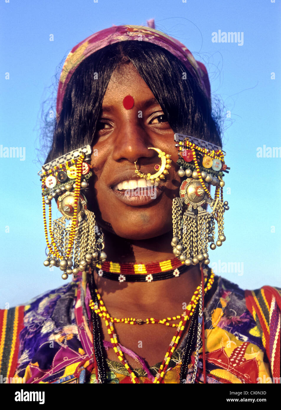 8218. Kenataka Hill Tribe Girl, Goa, India Stock Photo - Alamy