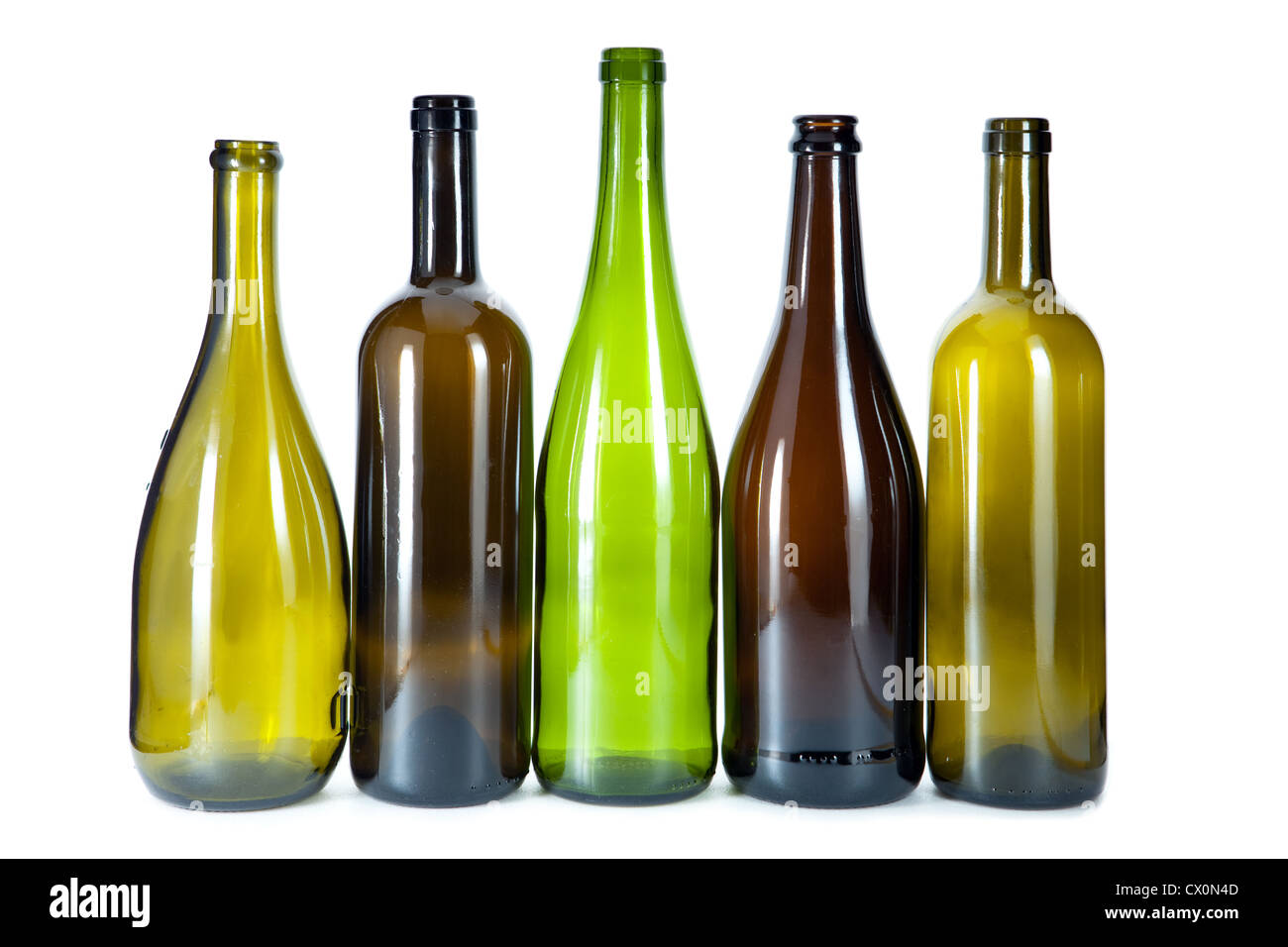 Glass wine bottles Cut Out Stock Images & Pictures - Alamy