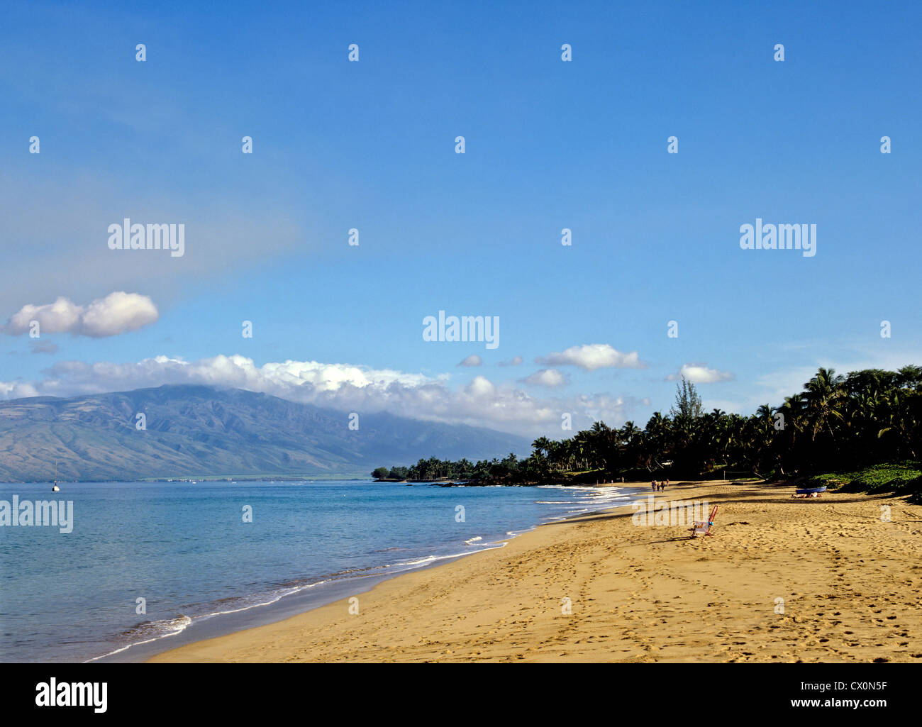 8220. Kihei Beach, Maui, Hawaii, USA Stock Photo - Alamy