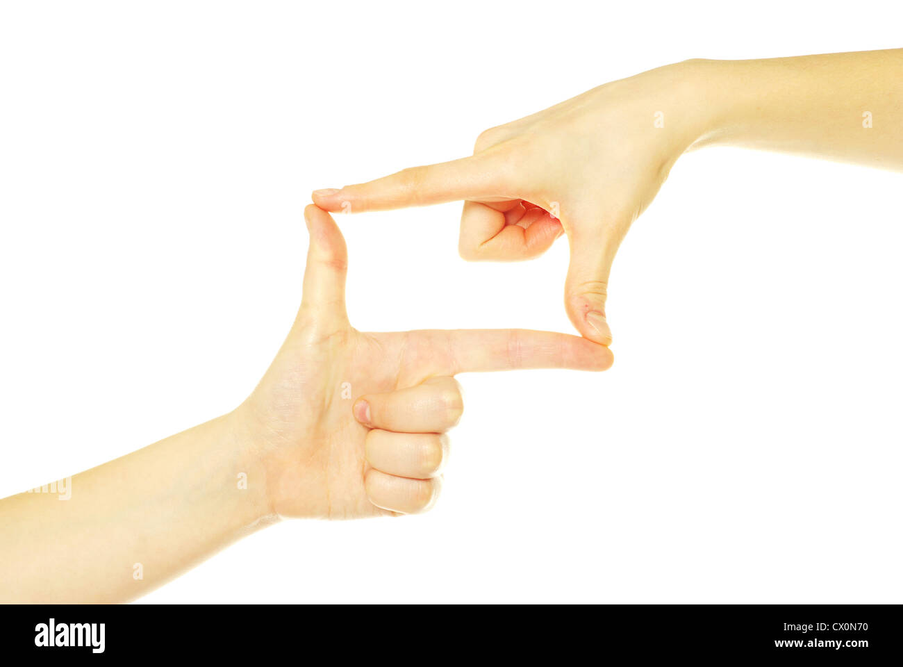 hand isolated on a white Stock Photo - Alamy