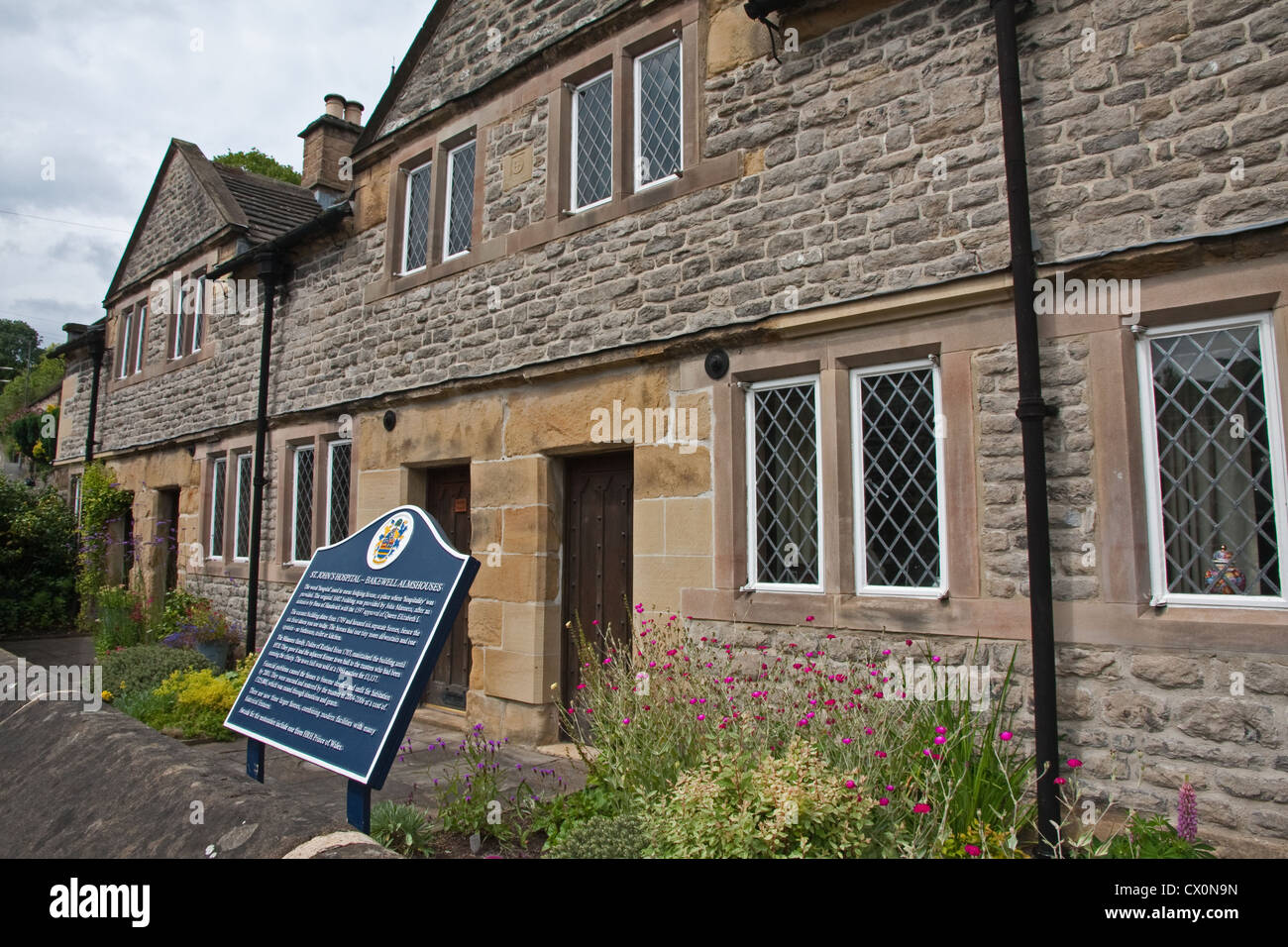 St John's Hospital Almshouses, Bakewell, Derbyshire Stock Photo - Alamy