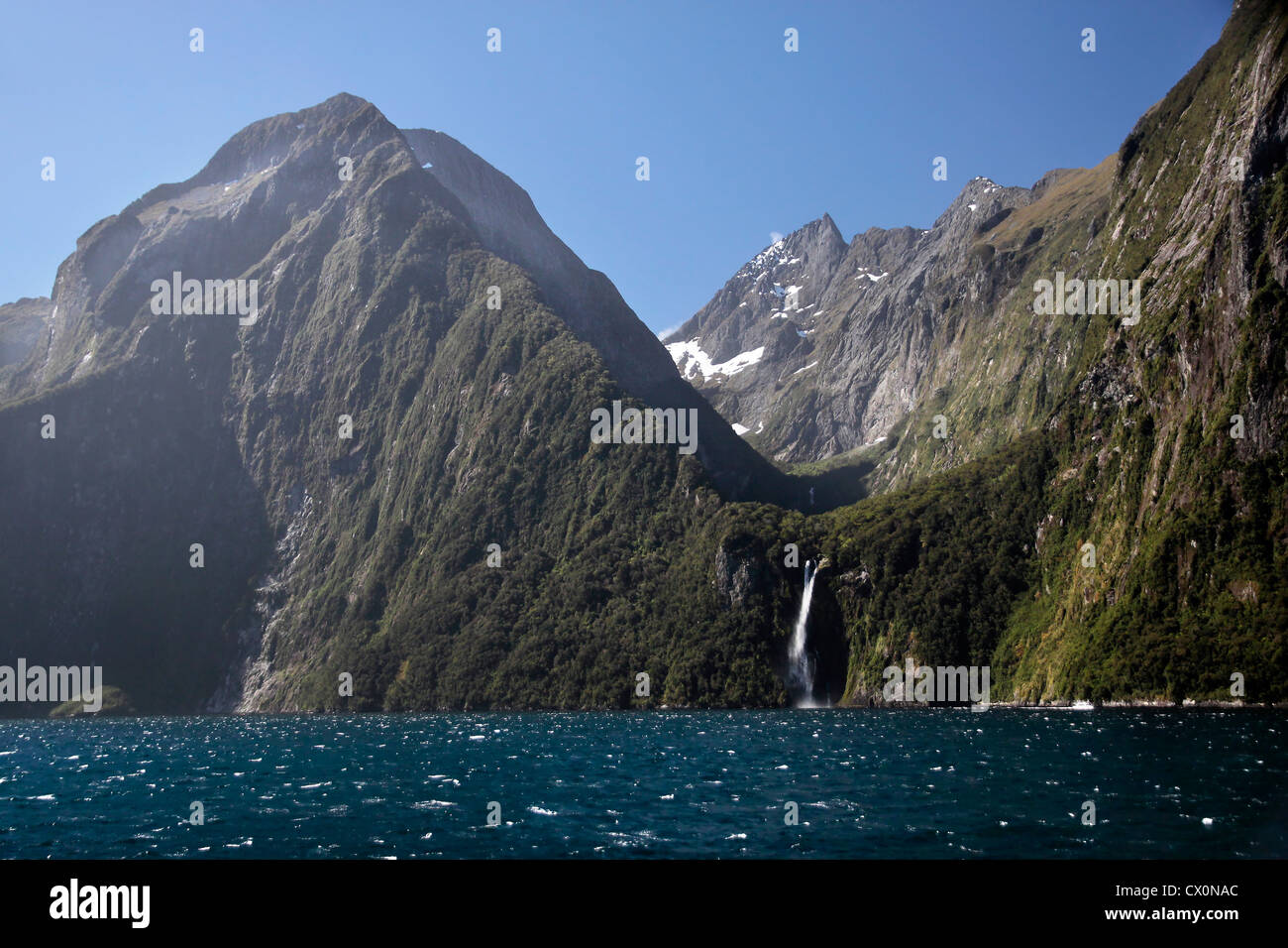 Mountains in the Milford Sound, Southland, South island, New Zealand ...