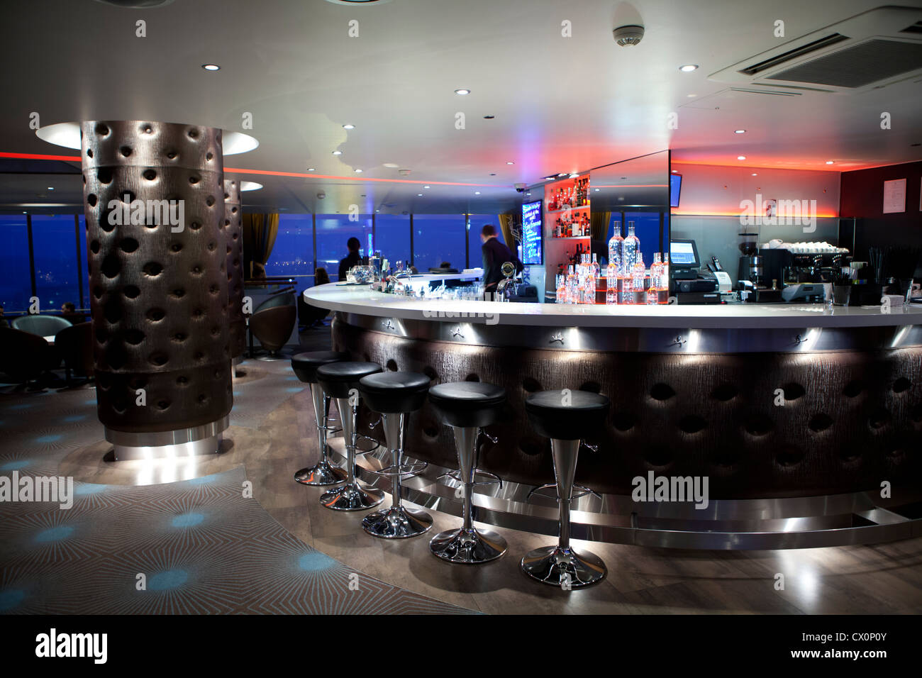 Sky bar Radisson BLU hotel Vilnius Lithuania Stock Photo - Alamy