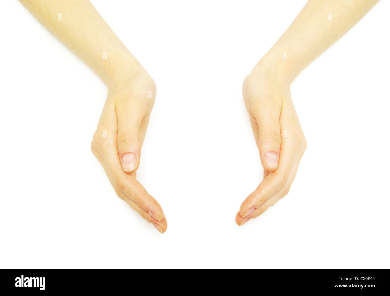 ring of hands isolated on a white Stock Photo - Alamy