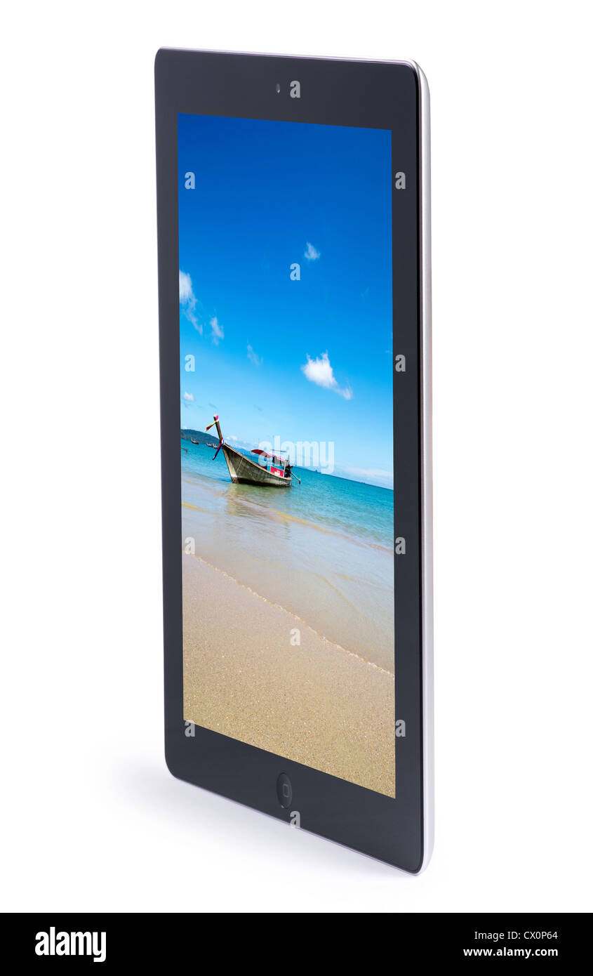 Tablet computer touch screen Cut Out Stock Images & Pictures - Alamy