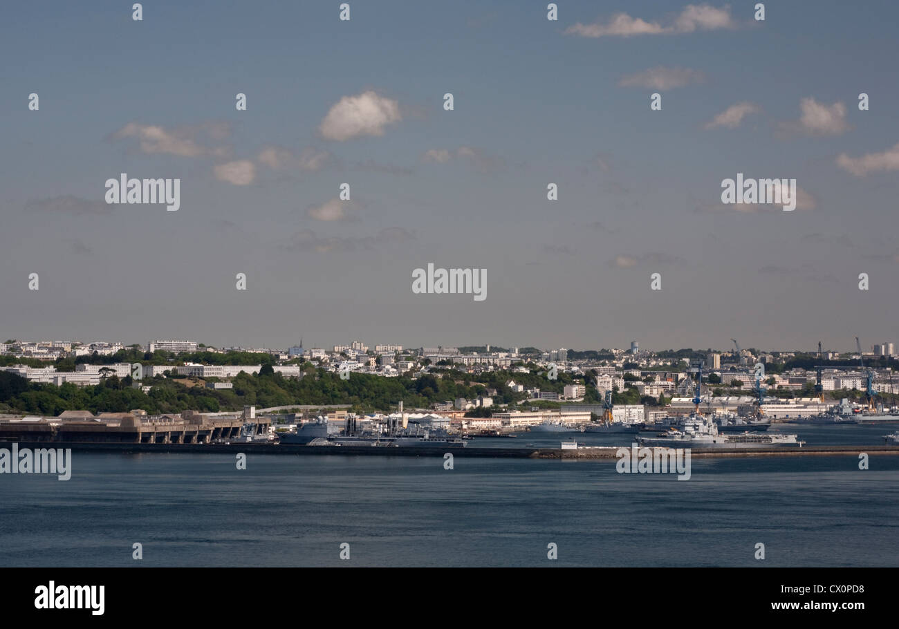 Naval Port Brest Brittany France Stock Photo - Alamy
