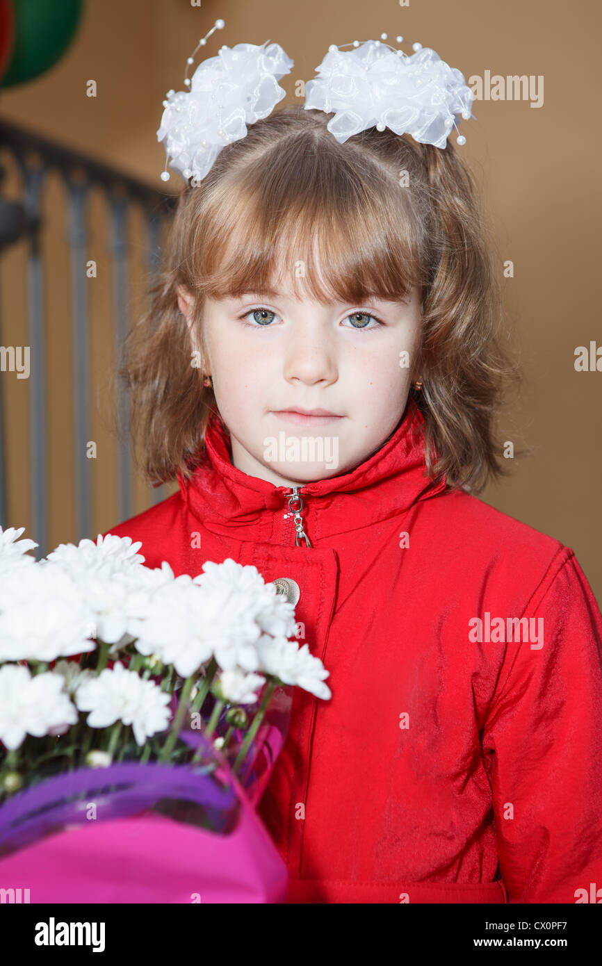 Russian schoolgirl portrait first grade hi-res stock photography and ...