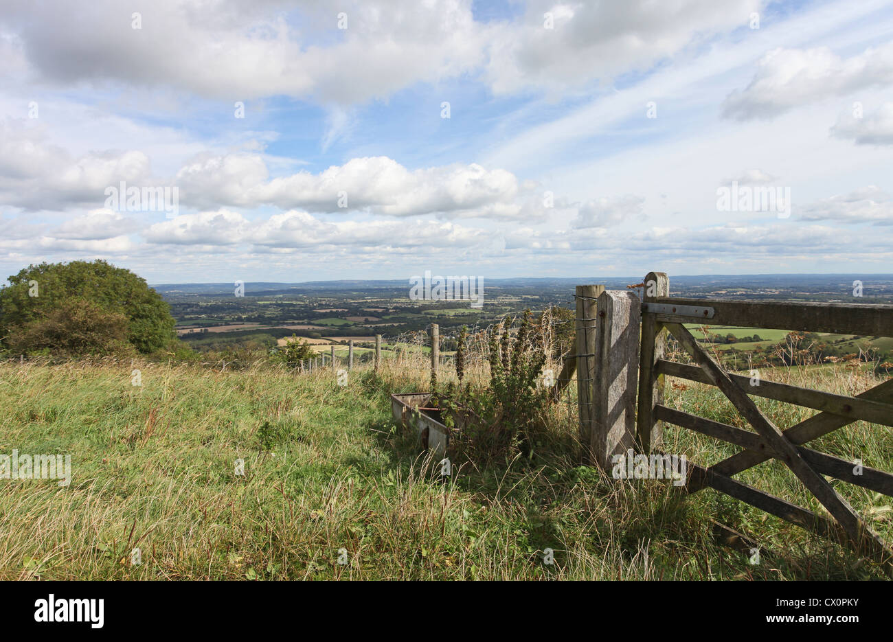 Gateway on Ditchling Beacon, Southern England Stock Photo - Alamy