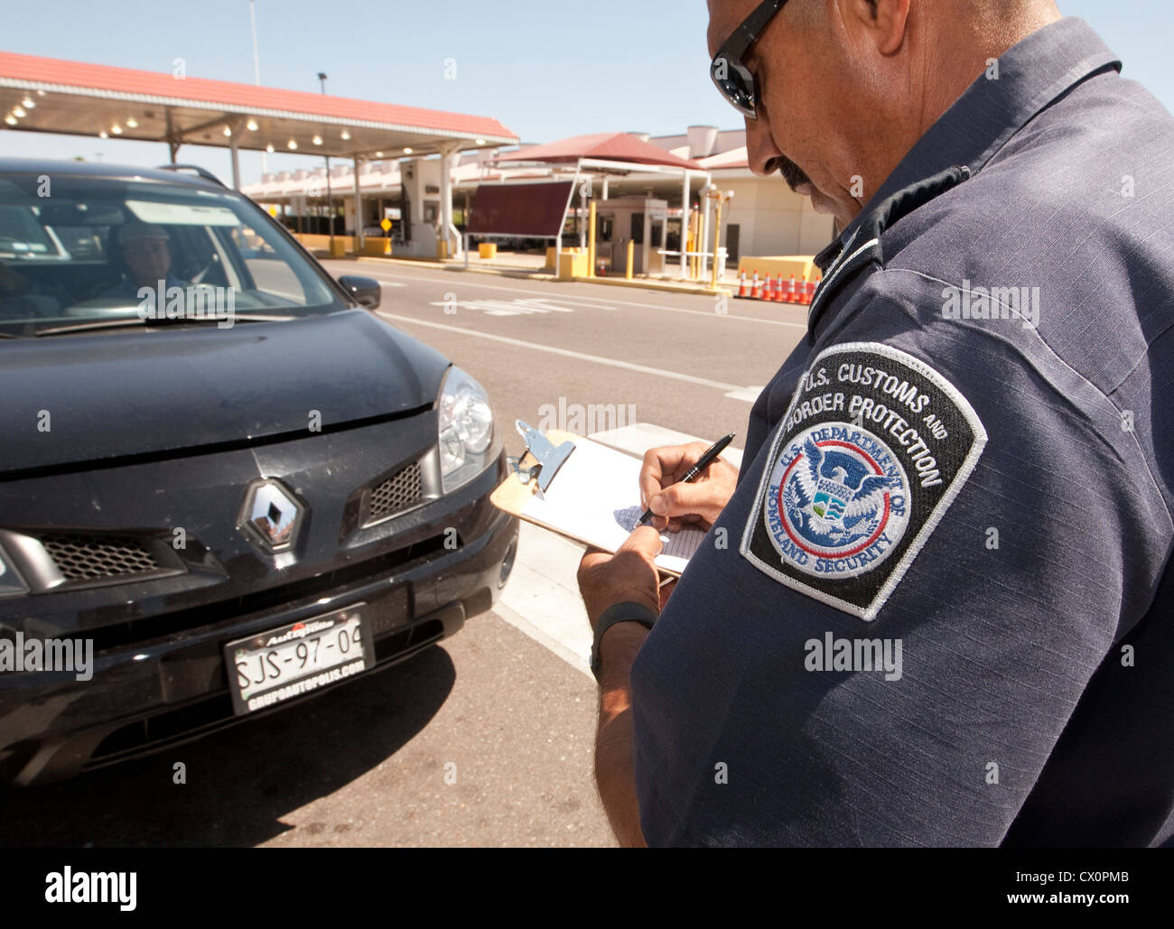 U.S Customs and Border Protection Officer at the Laredo, Texas port of ...