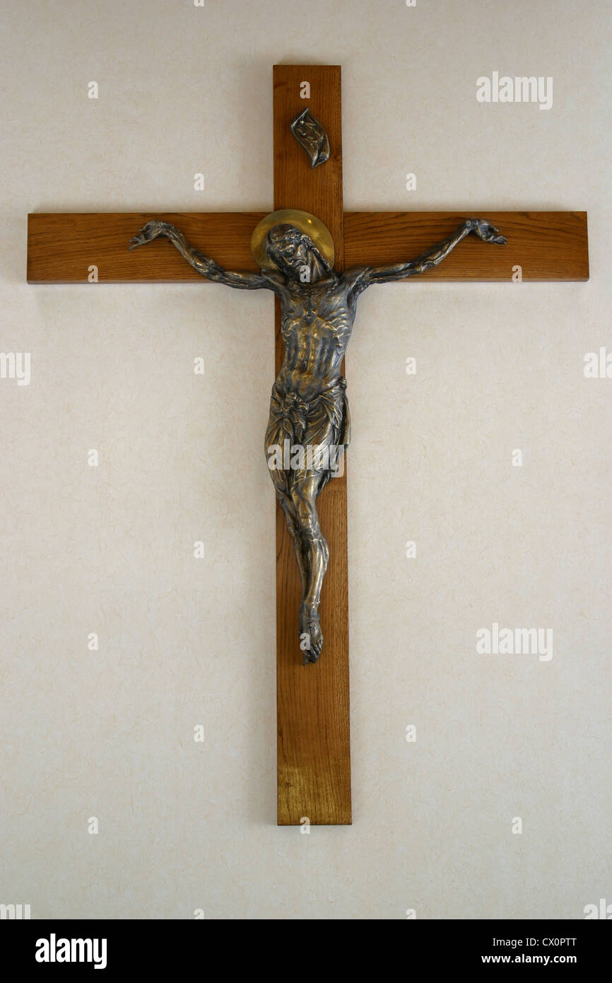 Jesus crucified on the cross Stock Photo - Alamy