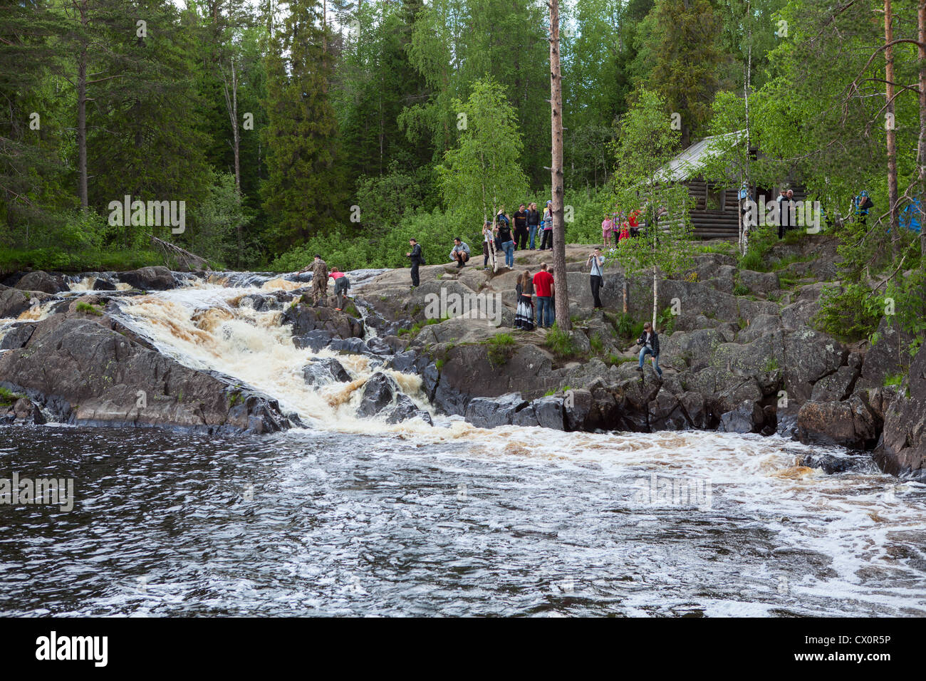 Lowland waterfalls in ruskeala in hi-res stock photography and images ...