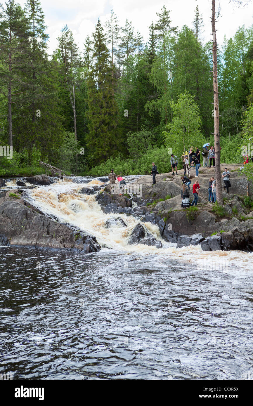 Lowland waterfalls in ruskeala in hi-res stock photography and images ...