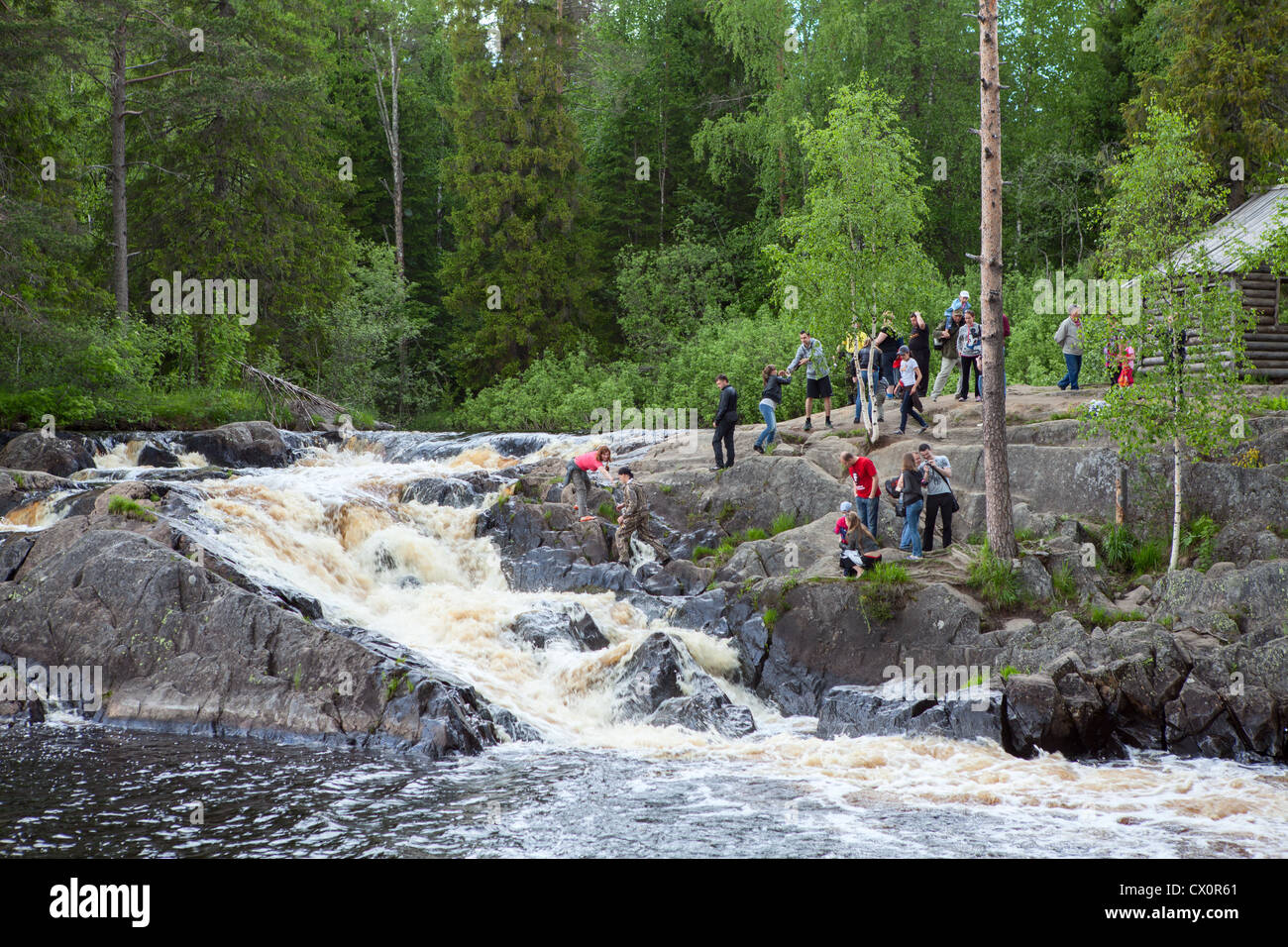Lowland waterfalls in ruskeala in hi-res stock photography and images ...