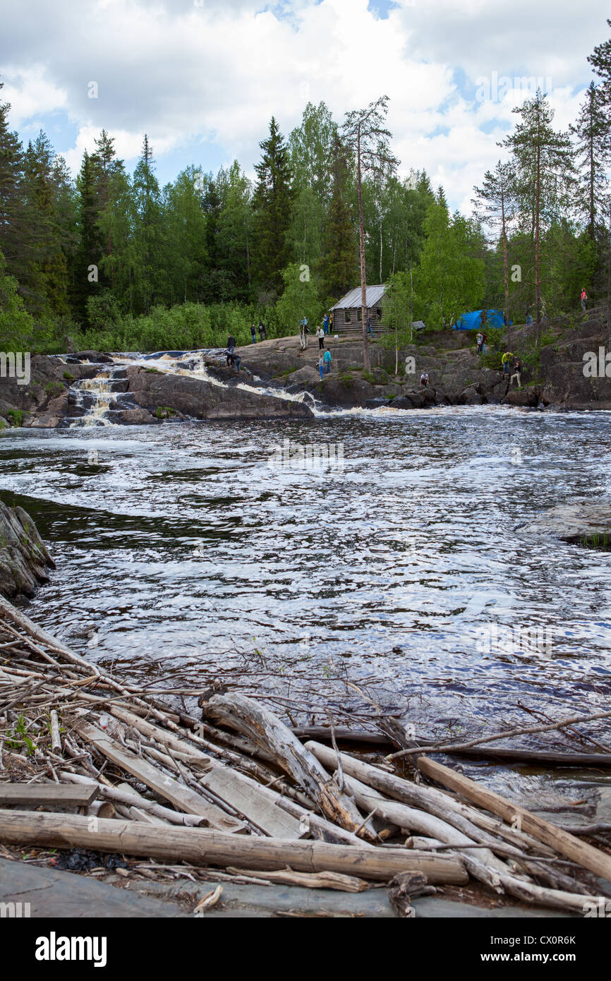 Lowland waterfalls in ruskeala in hi-res stock photography and images ...