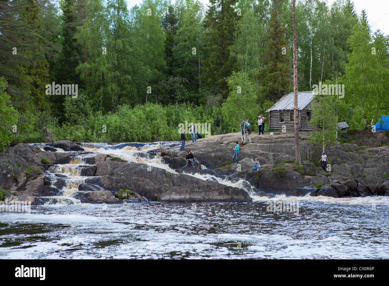 Lowland waterfalls in ruskeala in hi-res stock photography and images ...
