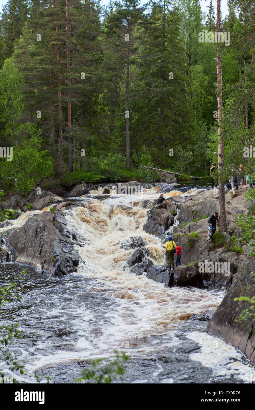 Ruskeala waterfalls hi-res stock photography and images - Alamy