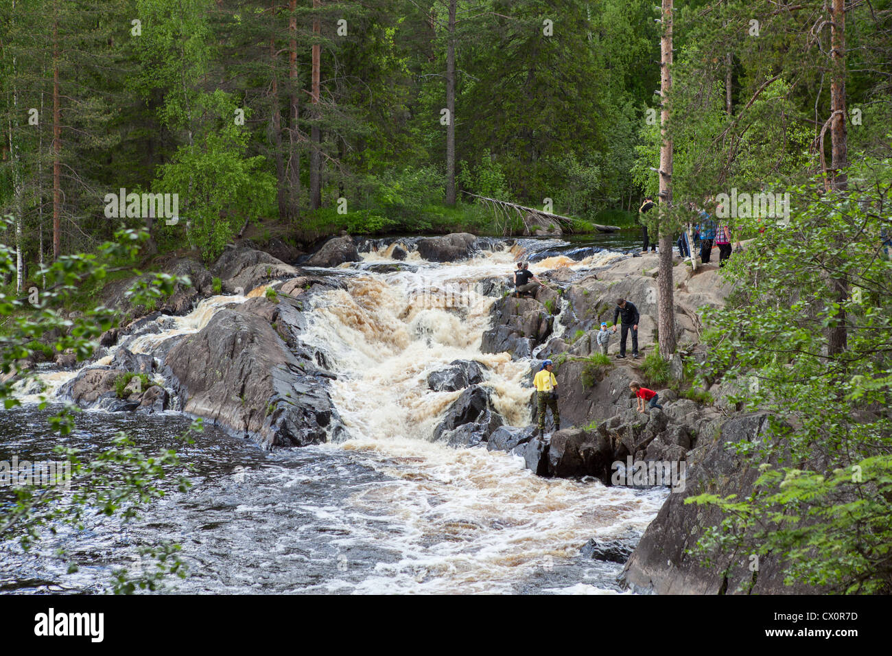 Lowland waterfalls in ruskeala in hi-res stock photography and images ...