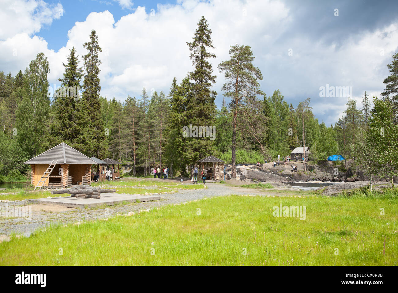Lowland waterfalls in ruskeala in hi-res stock photography and images ...
