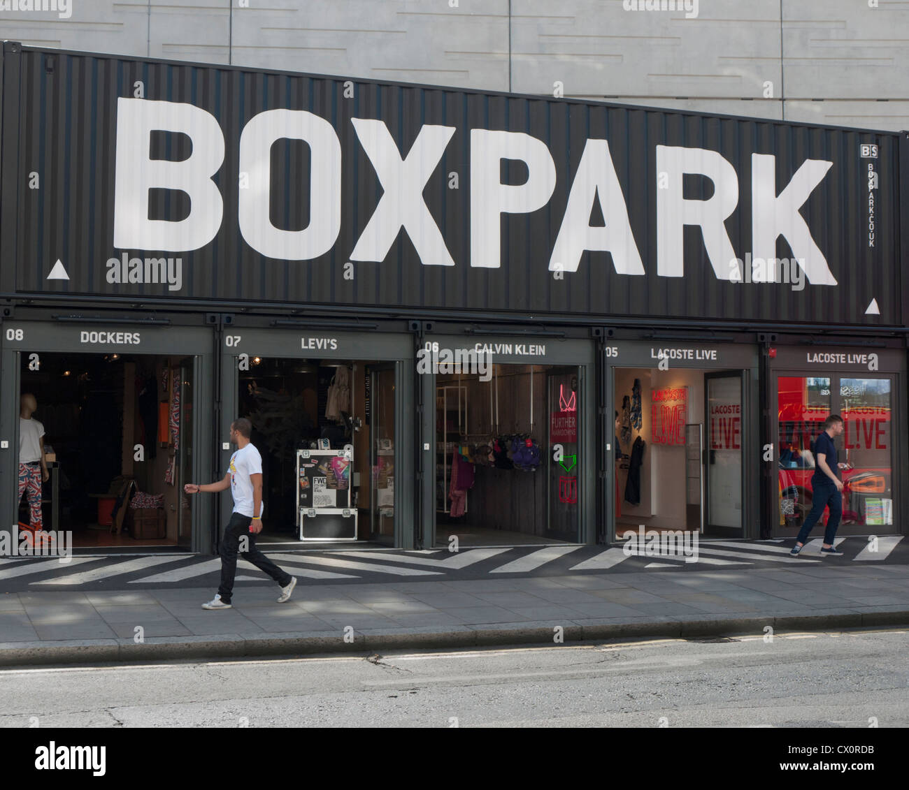 Boxpark shoreditch hi-res stock photography and images - Alamy