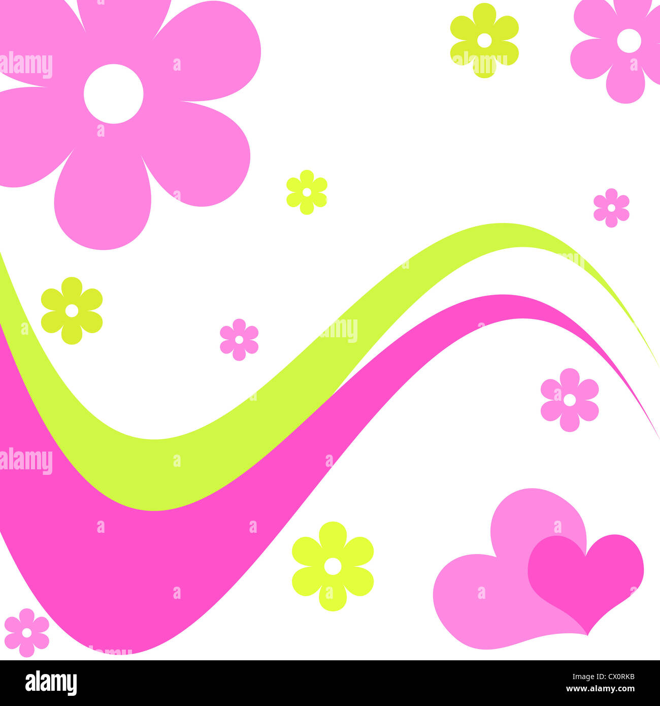 Colorful spring summer flowers design Stock Photo - Alamy