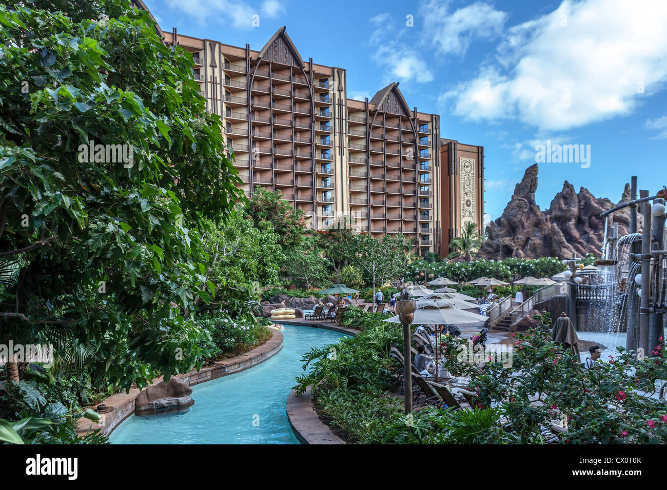 This image of a resort property has wonderful water features and ...