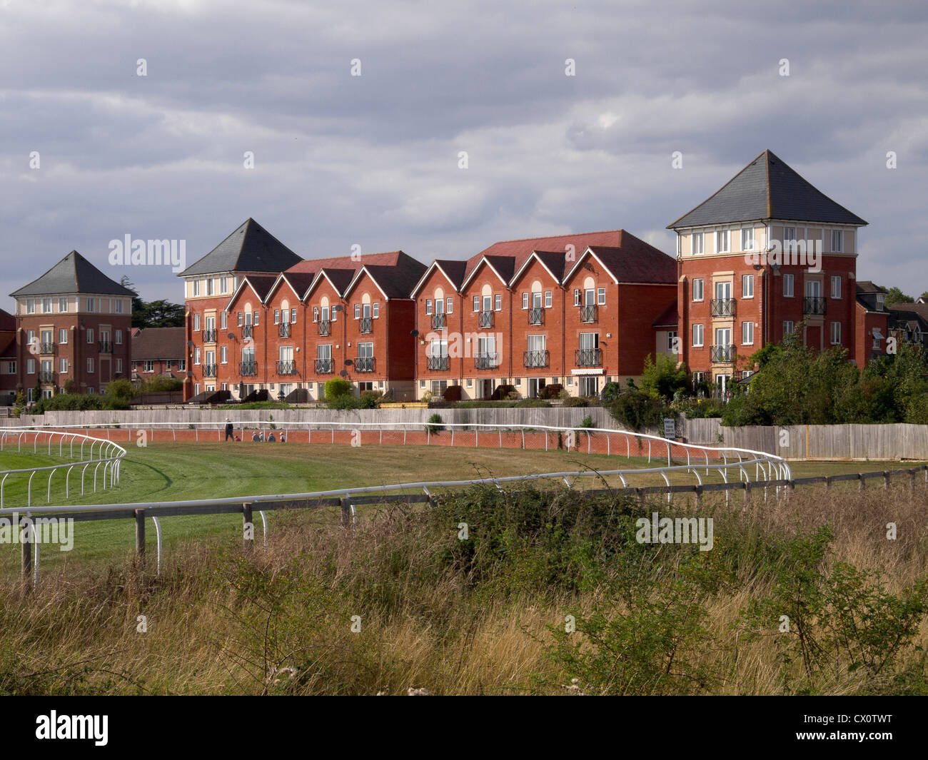 horse race track and buildings Stock Photo - Alamy