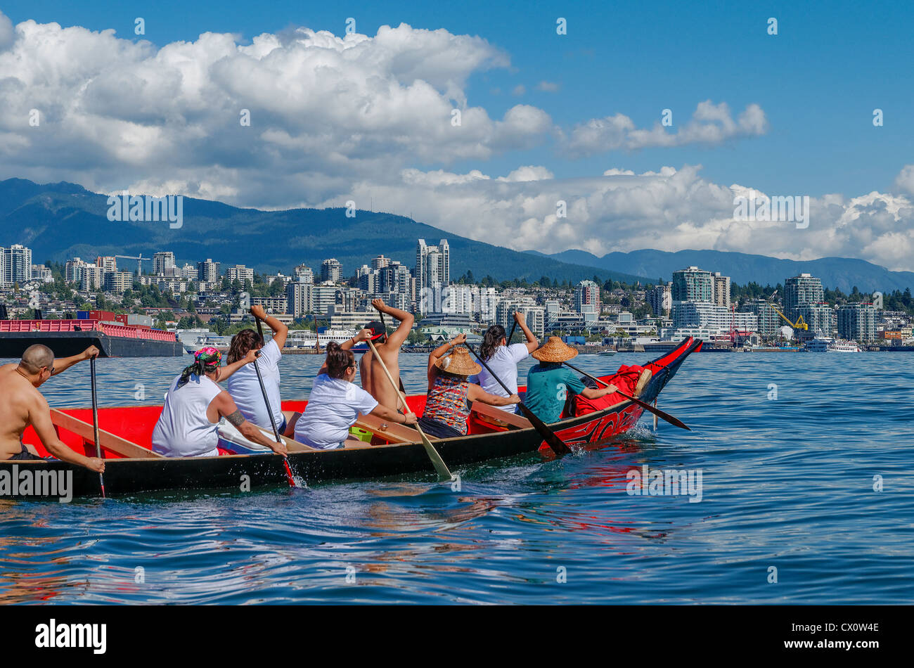 Many People, One Canoe. Salish First Nations, Gathering of Canoes to ...