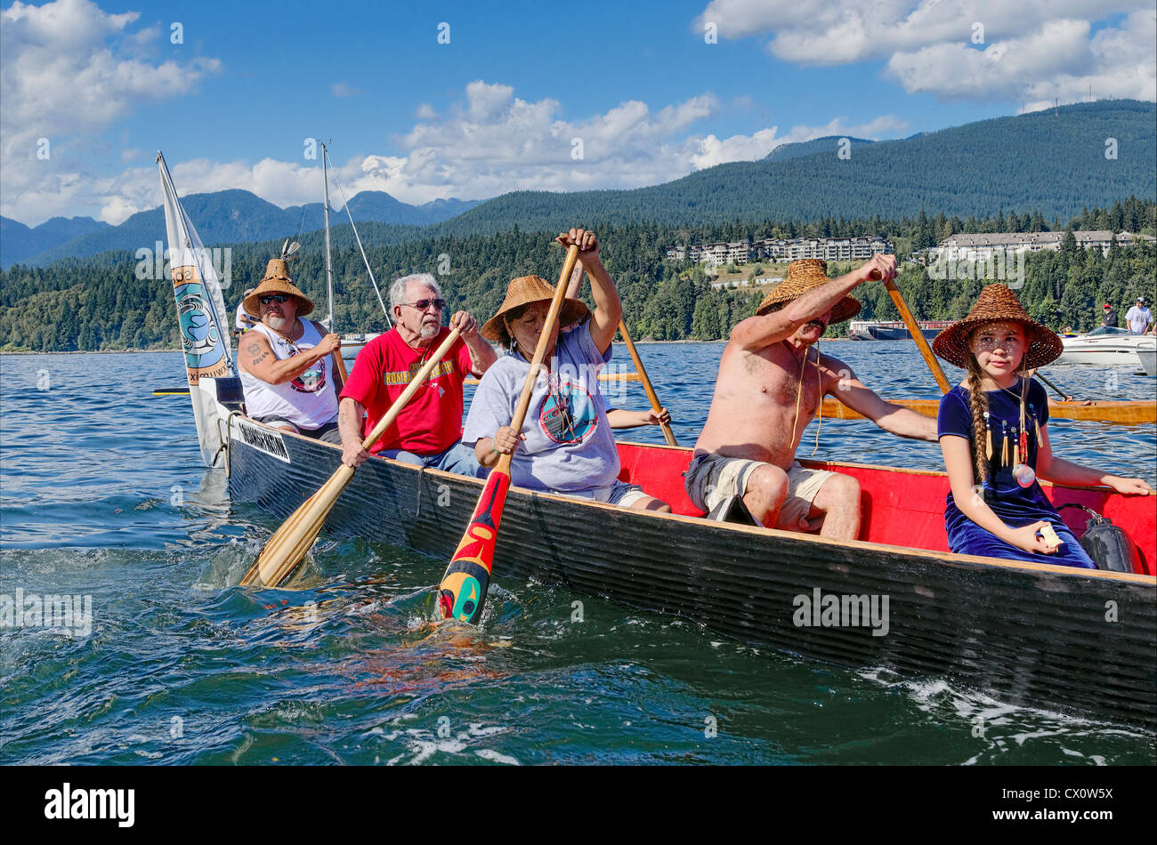 Coast salish traditional canoe hi-res stock photography and images - Alamy