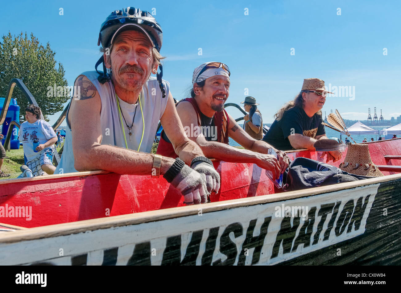 Salish sea canada canoe hi-res stock photography and images - Alamy