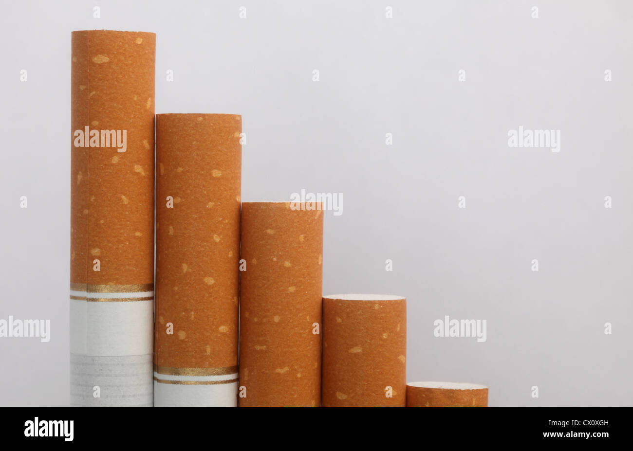Cigarettes isolated on a white background Stock Photo - Alamy