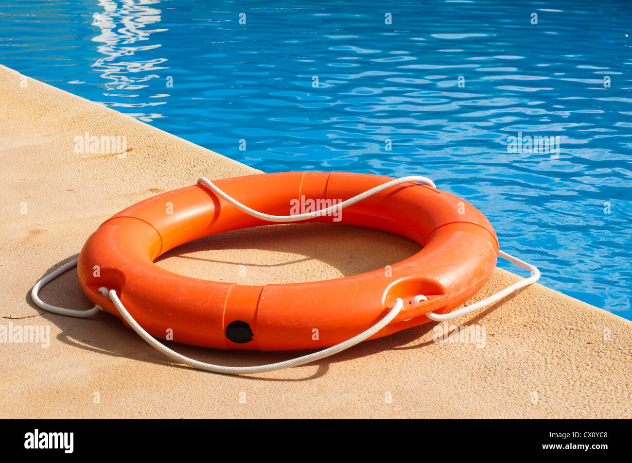 Buoy and swimming pool Stock Photo - Alamy