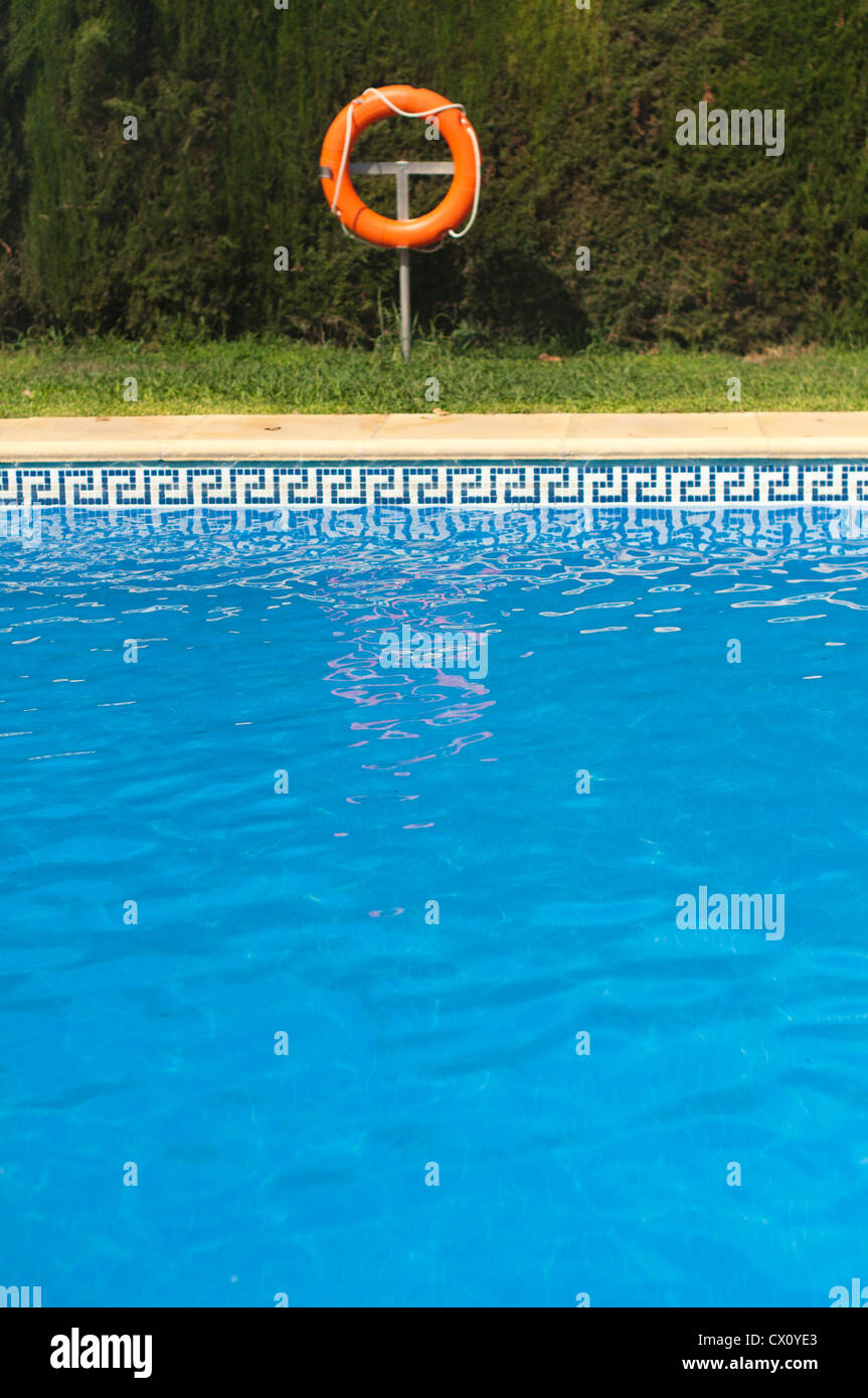 Buoy and swimming pool Stock Photo - Alamy