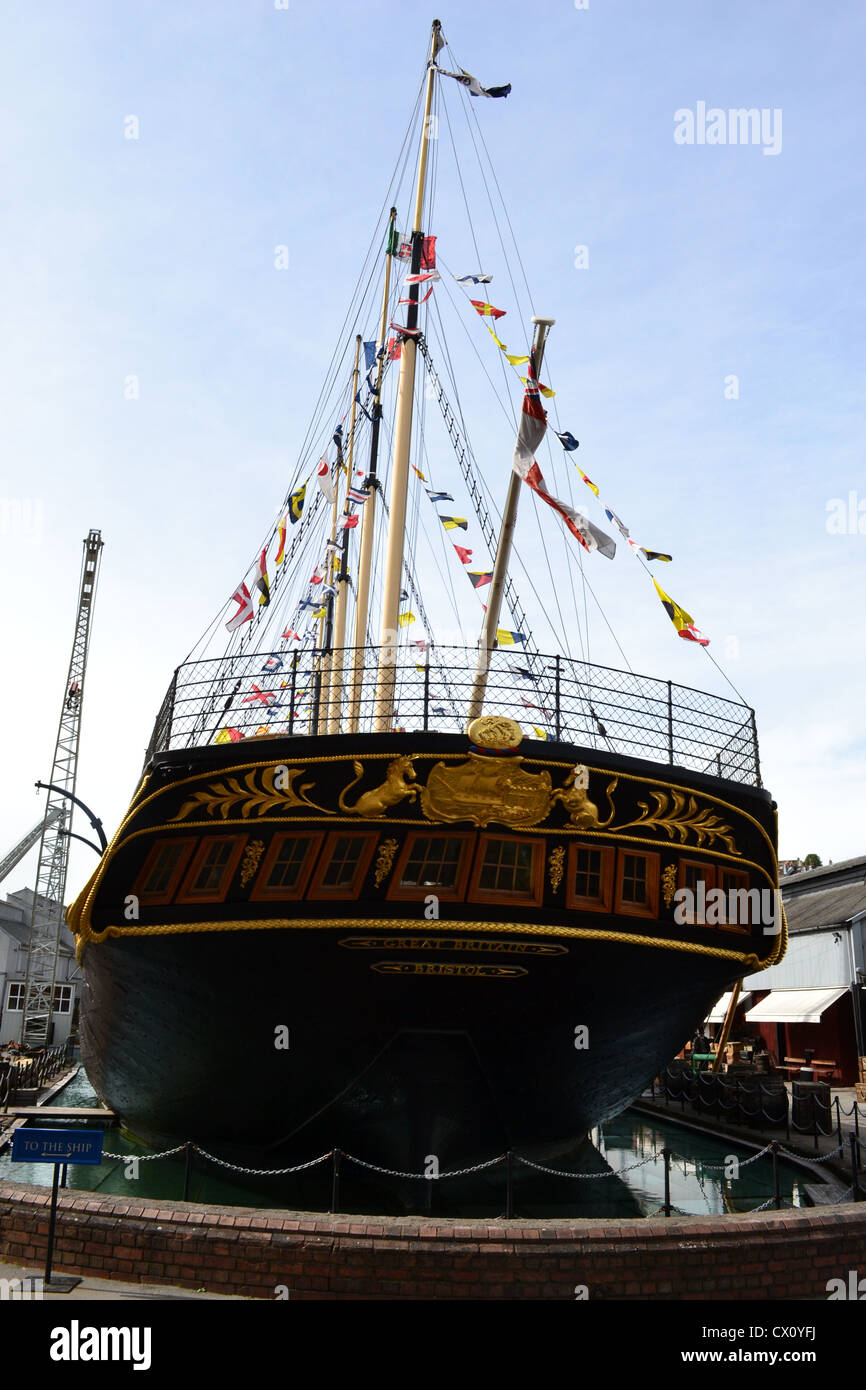 The stern of the SS Great Britain, Bristol Stock Photo - Alamy