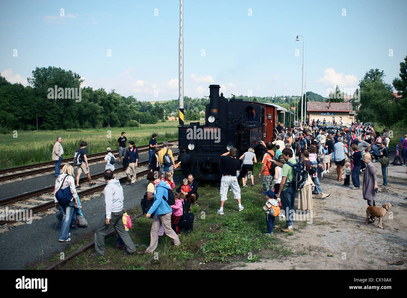 Steam train through the Bohemian Paradise Turnov Rovensko pod Troskami ...