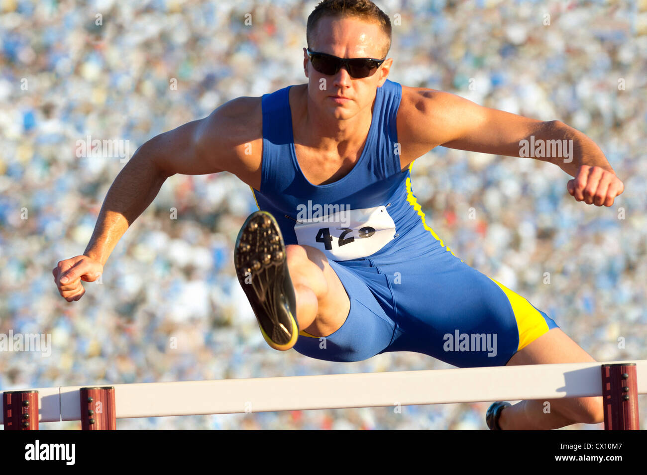 Action spectator sport athlete mid air effort hi-res stock photography ...