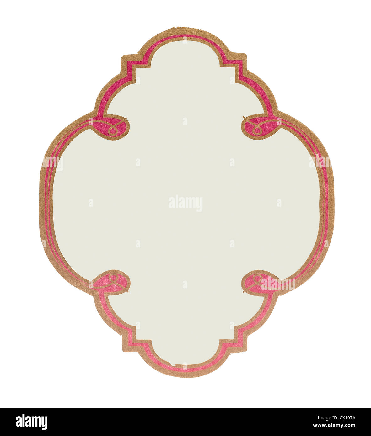 label-paper-isolate-on-white-background-stock-photo-alamy