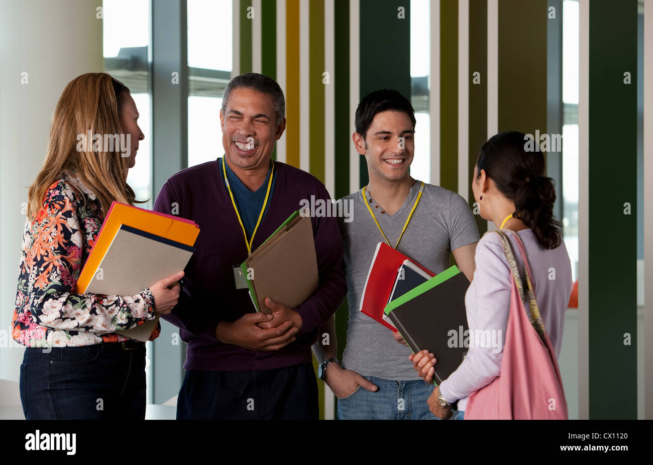 People holding files Stock Photo - Alamy