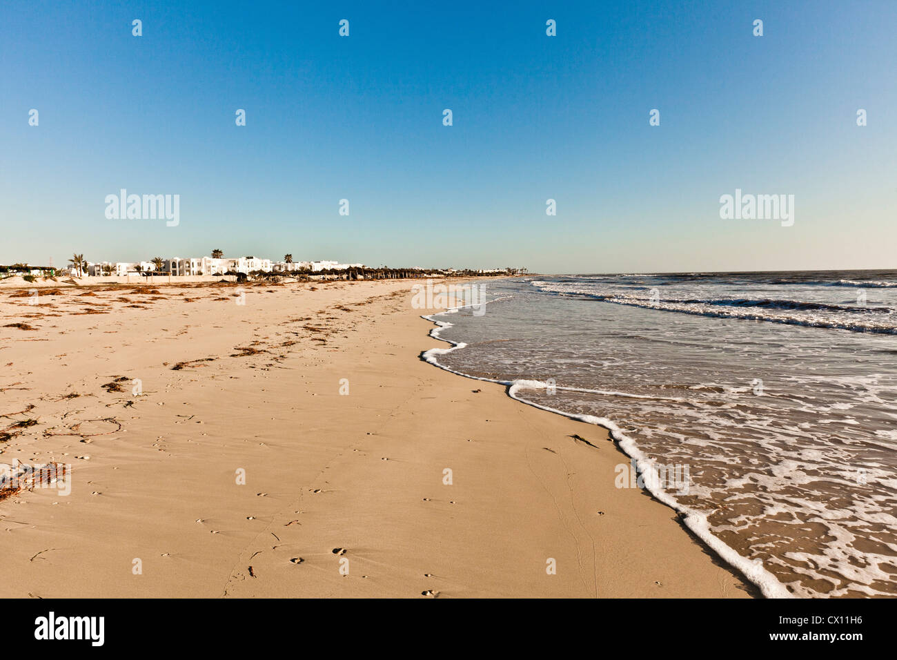 Beach on island of Djerba, Tunisia Stock Photo - Alamy