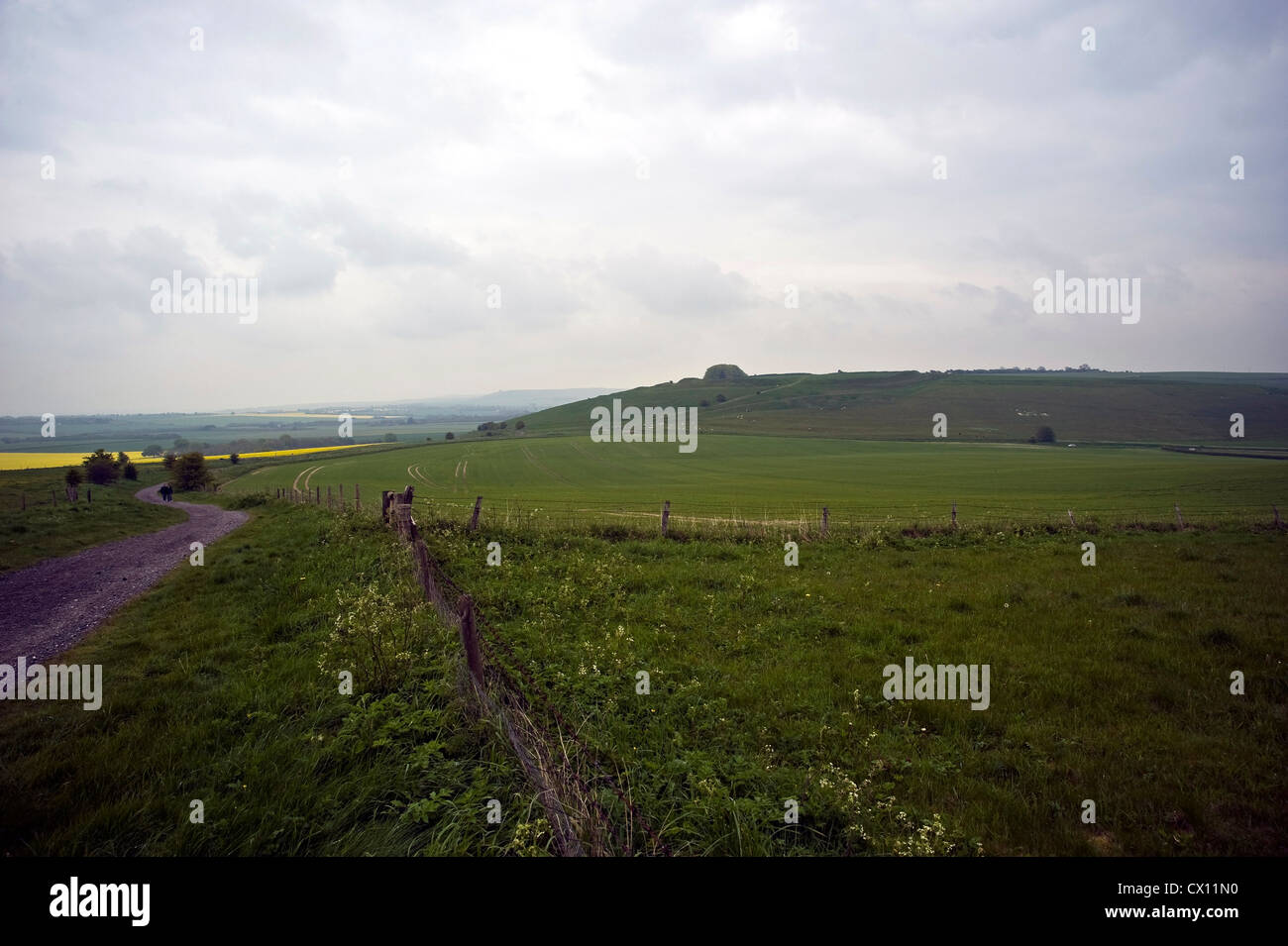 Barbury castle iron age hill fort hi-res stock photography and images ...