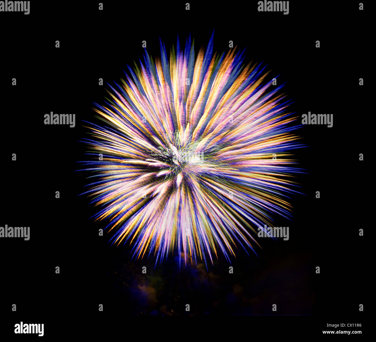 Firework in the sky Stock Photo - Alamy