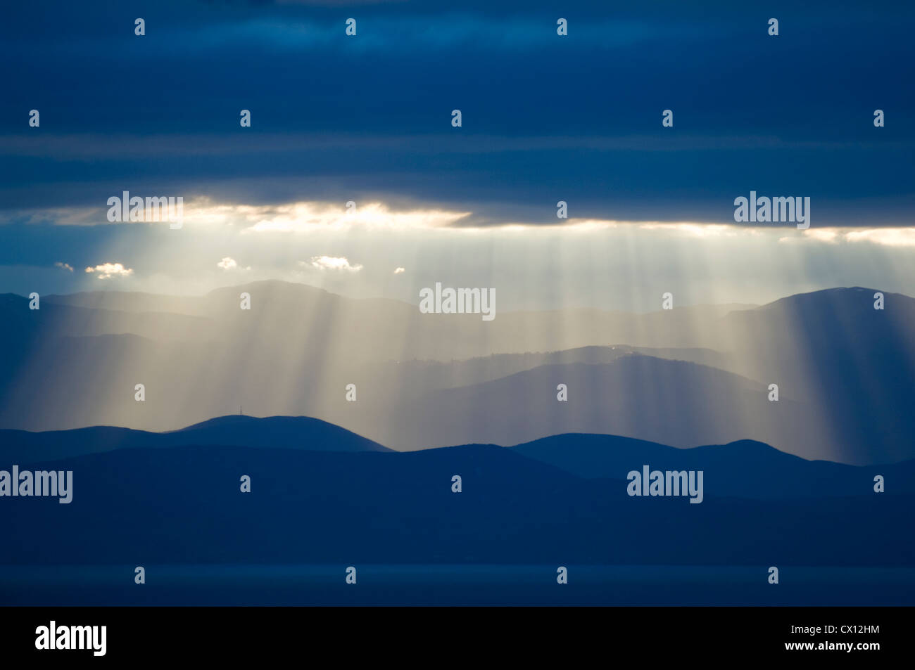 Panoramic view quiet mountain hi-res stock photography and images - Alamy