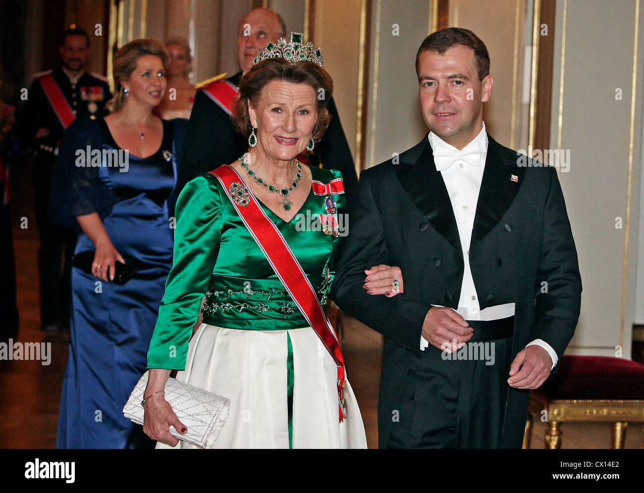 King Harald V And Queen Sonja Of Norway High Resolution Stock ...