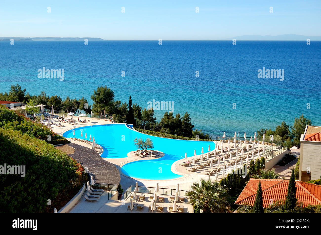 Olive tree swimming pool hi-res stock photography and images - Alamy