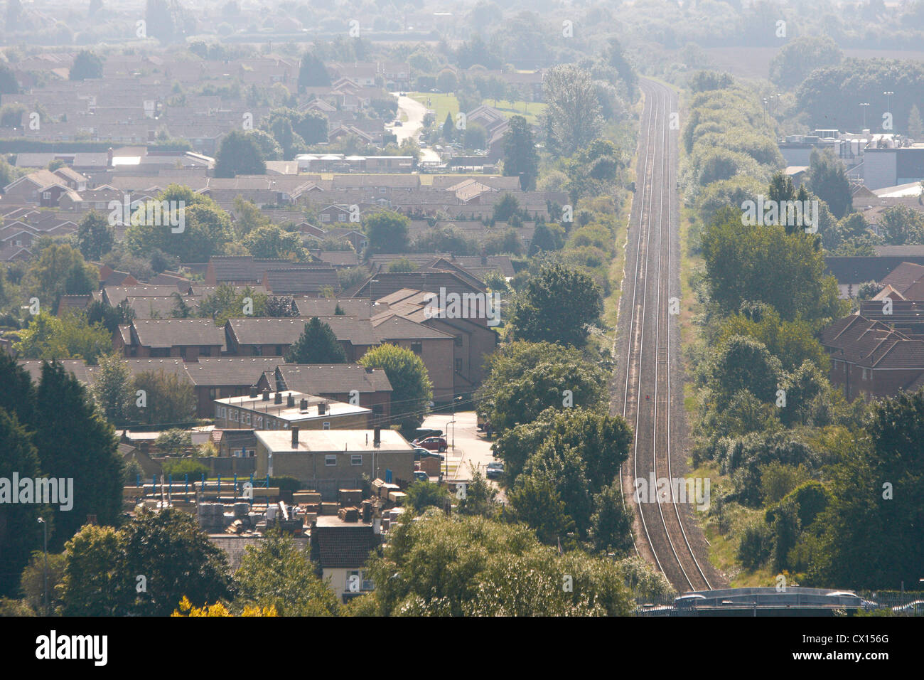 View of Aylesbury Vale taken from above Stock Photo - Alamy