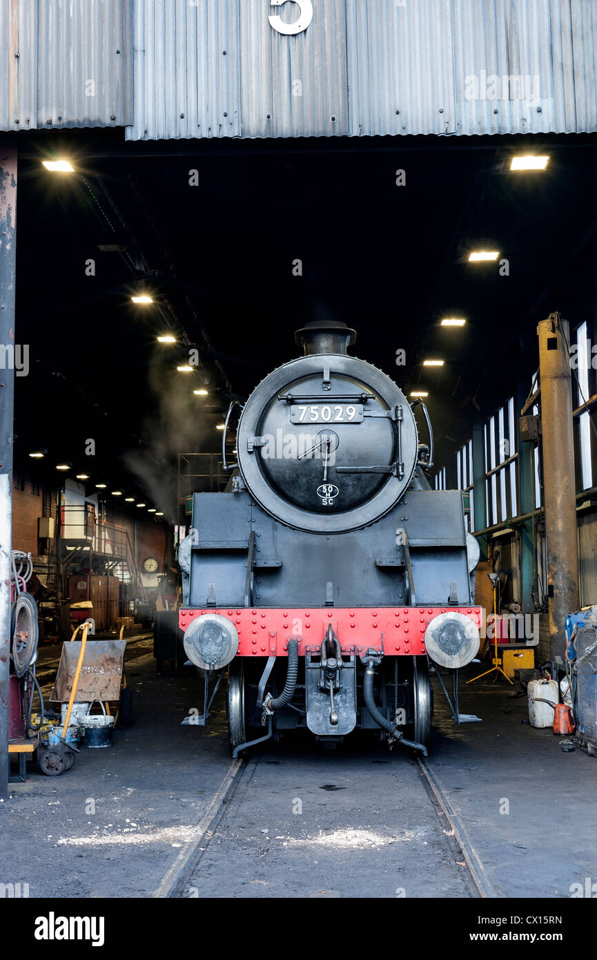 Steam engine the Green Knight Grosmont engine sheds on the North ...