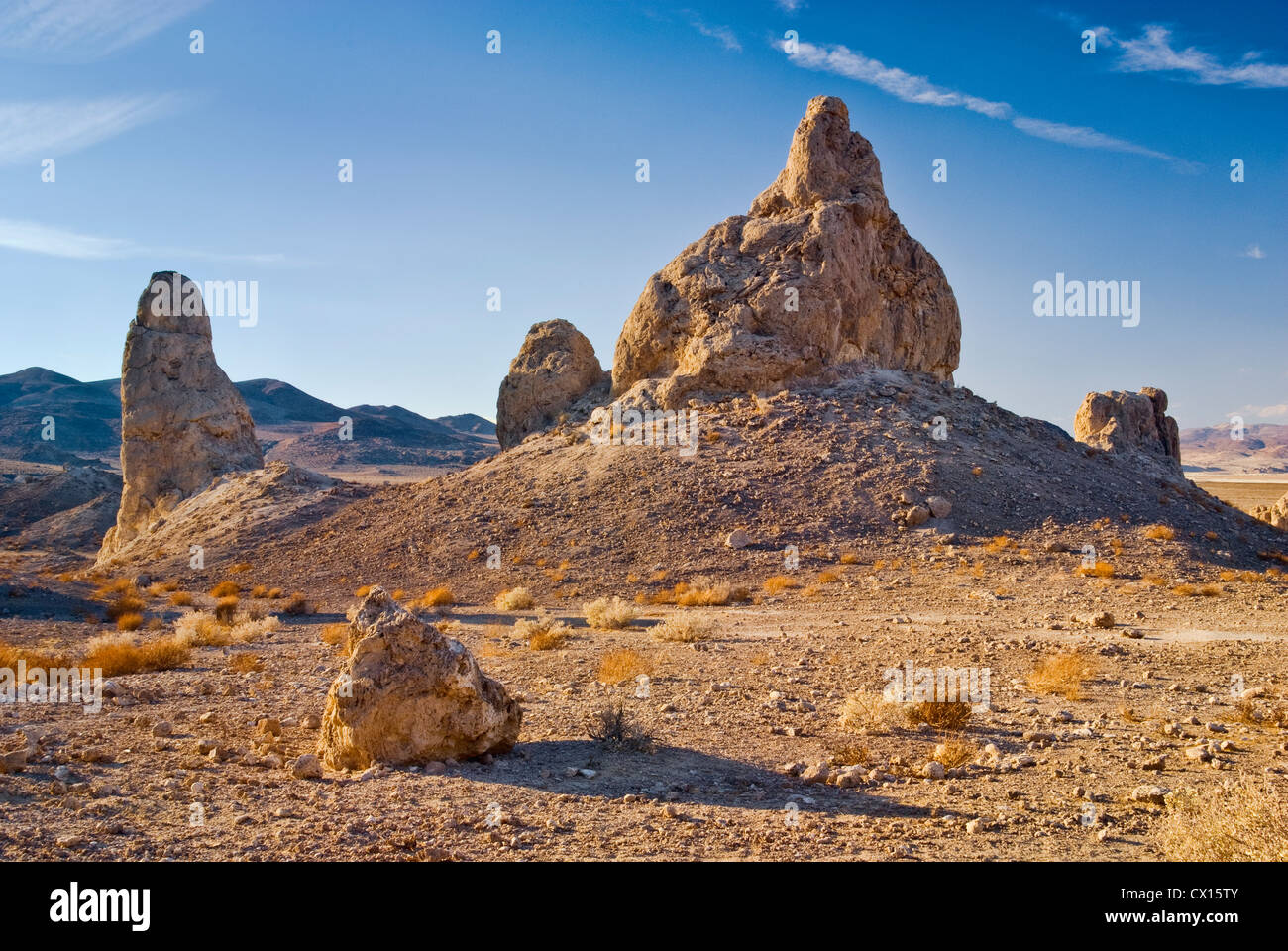 Tufa spires at Trona Pinnacles National Natural Landmark, California ...